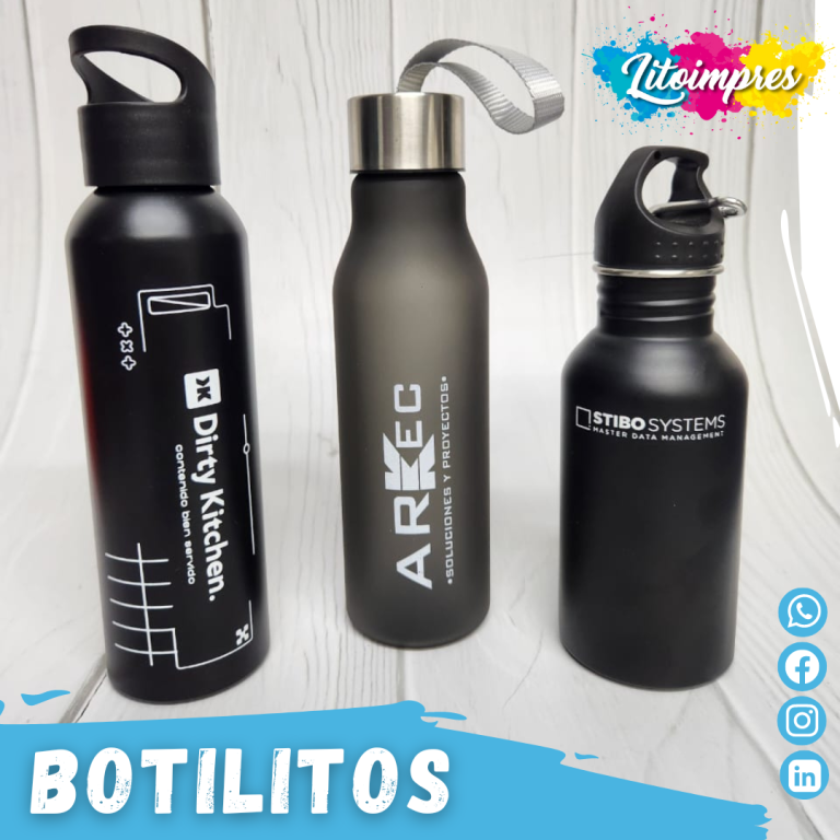 Botilitos, Termos, Carimañolas, Vasos, en plastico, metal o aluminio